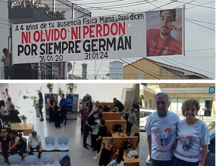 El conmovedor minuto de silencio y aplausos para recordar a Germán ...