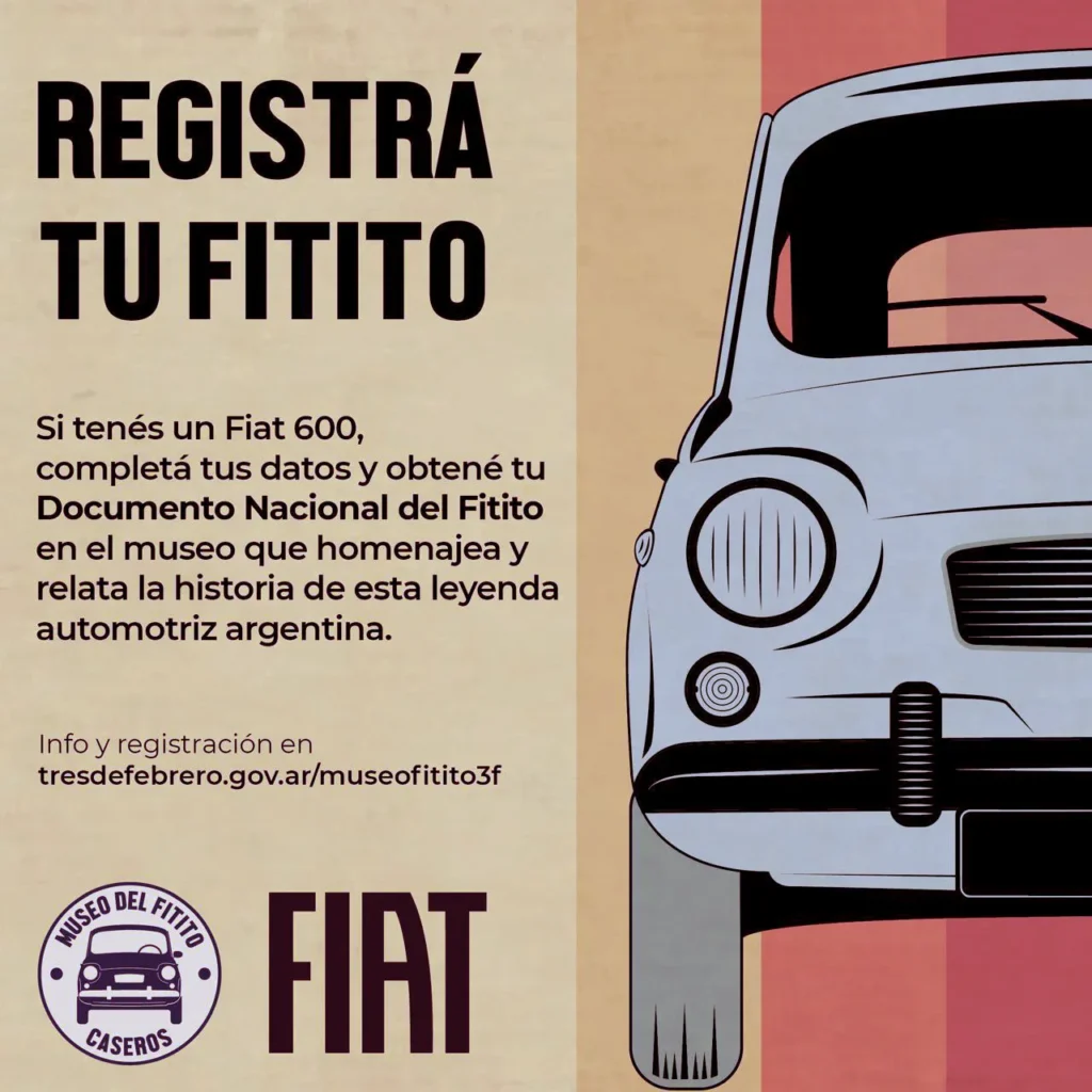 Documento Nacional del Fitito: cómo hacer para registrar tu Fiat 600 ...